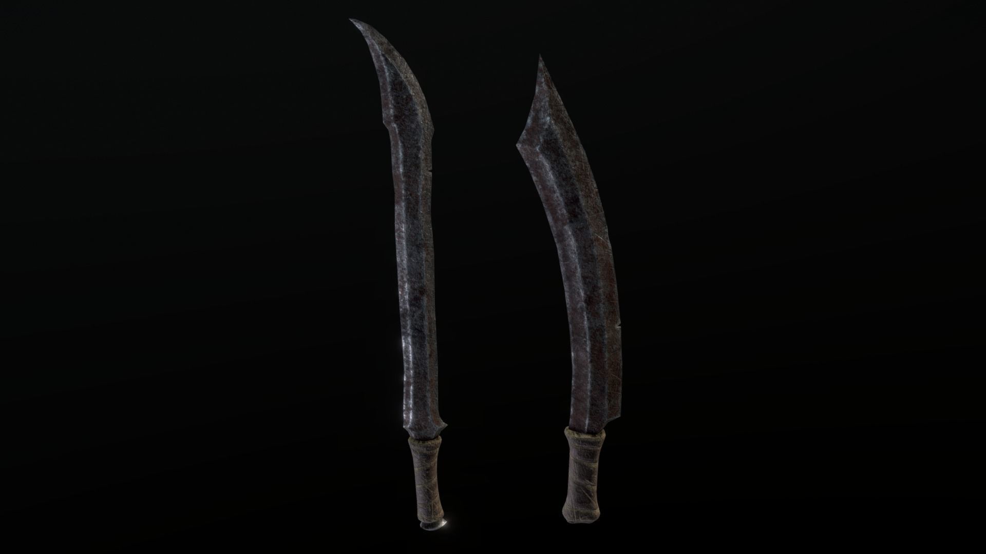 3D model Orc rusty swords VR / AR / low-poly | CGTrader