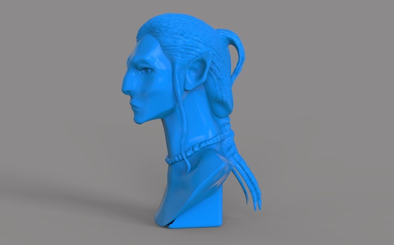Avatars Jake Sully Bust 3D model 3D printable | CGTrader