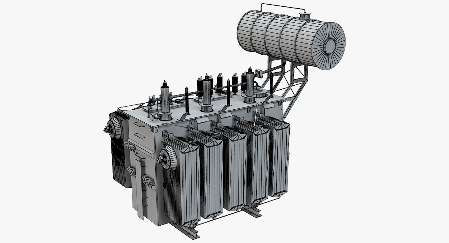 Electrical Power Transformer 3D model | CGTrader