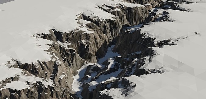 Snow Canyon free 3D model | CGTrader