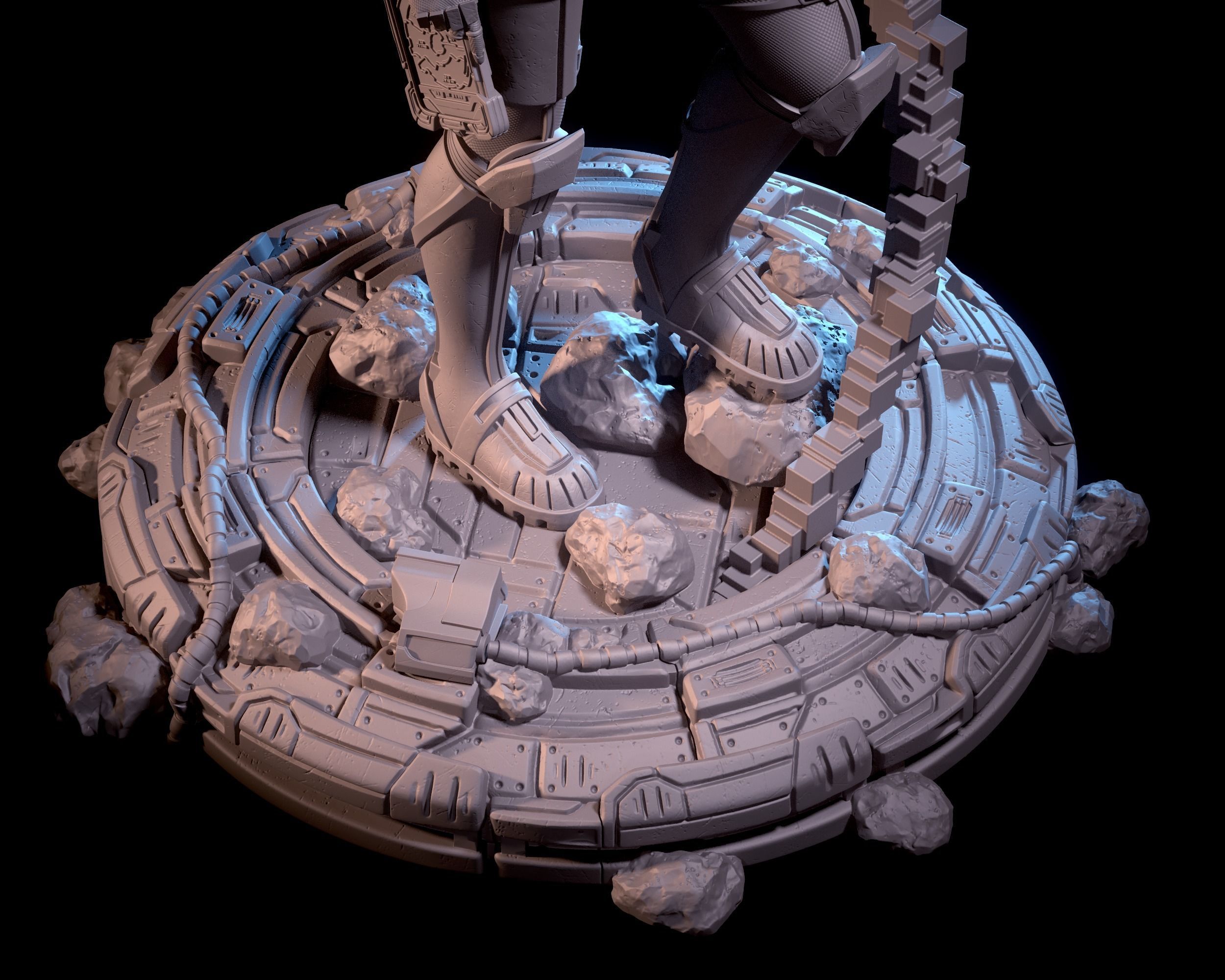 Mass Effect Fanart - Liara TSoni 3d print model Pose 1 3D model 3D ...