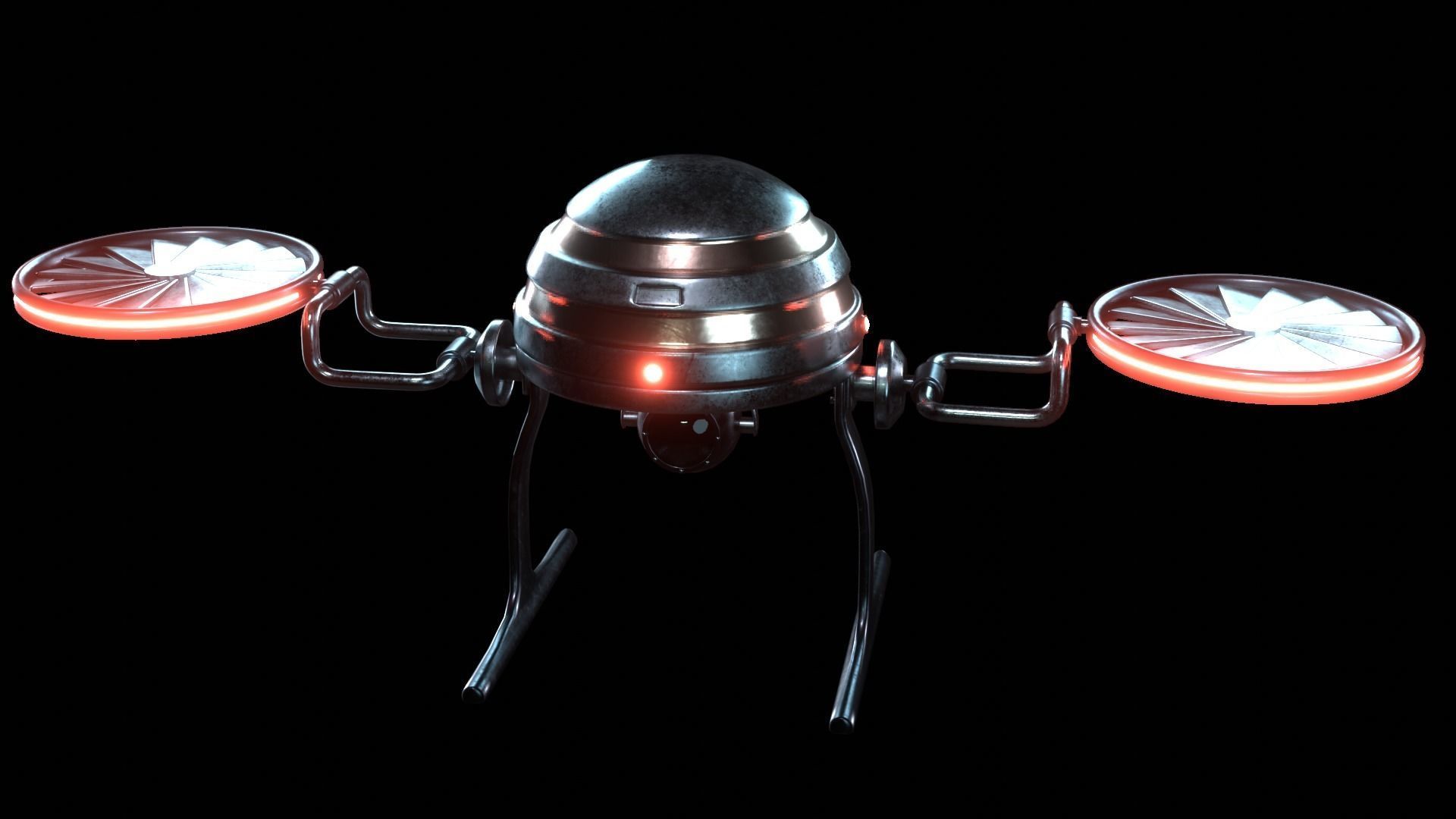 3D model Droid Drone VR / AR / low-poly | CGTrader