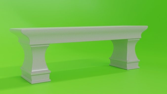 Bench for garden street benches 3D model | CGTrader