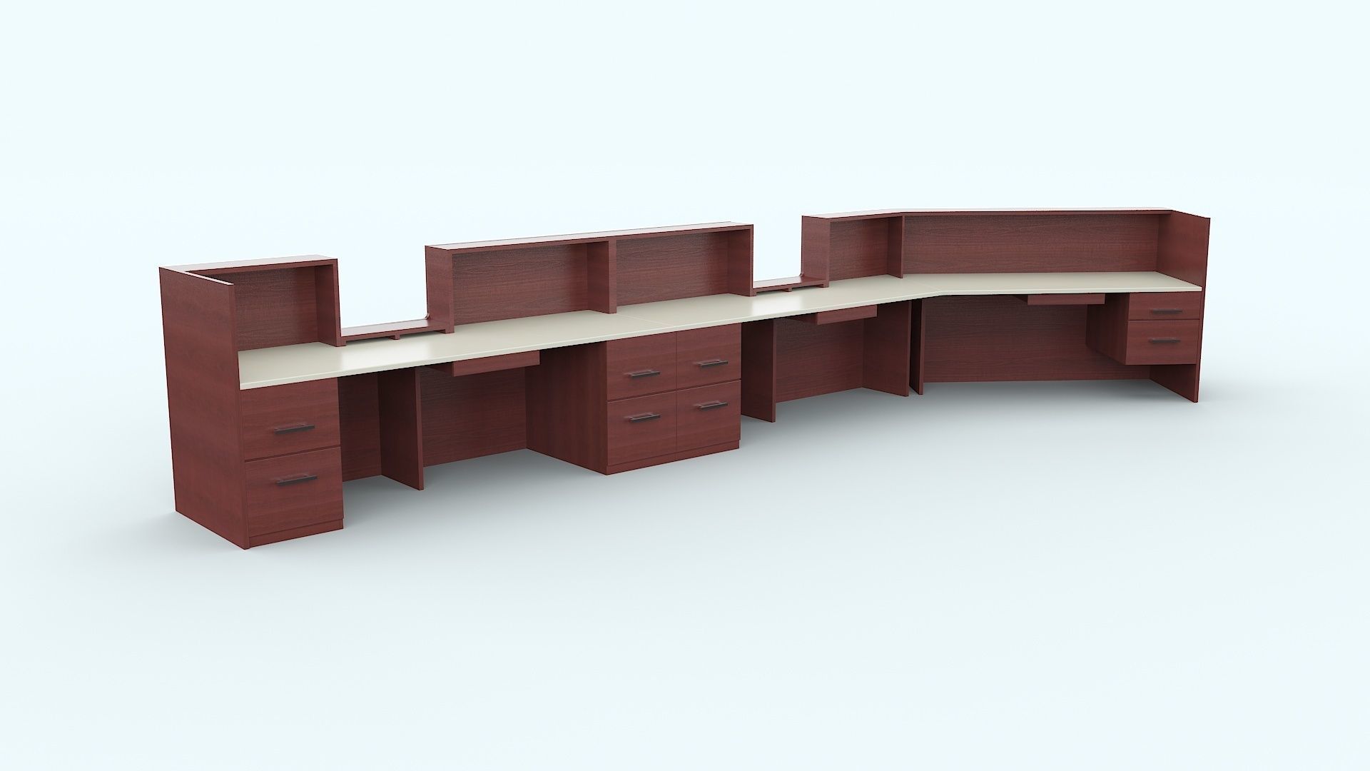 Nurse Station Desk 3D model | CGTrader