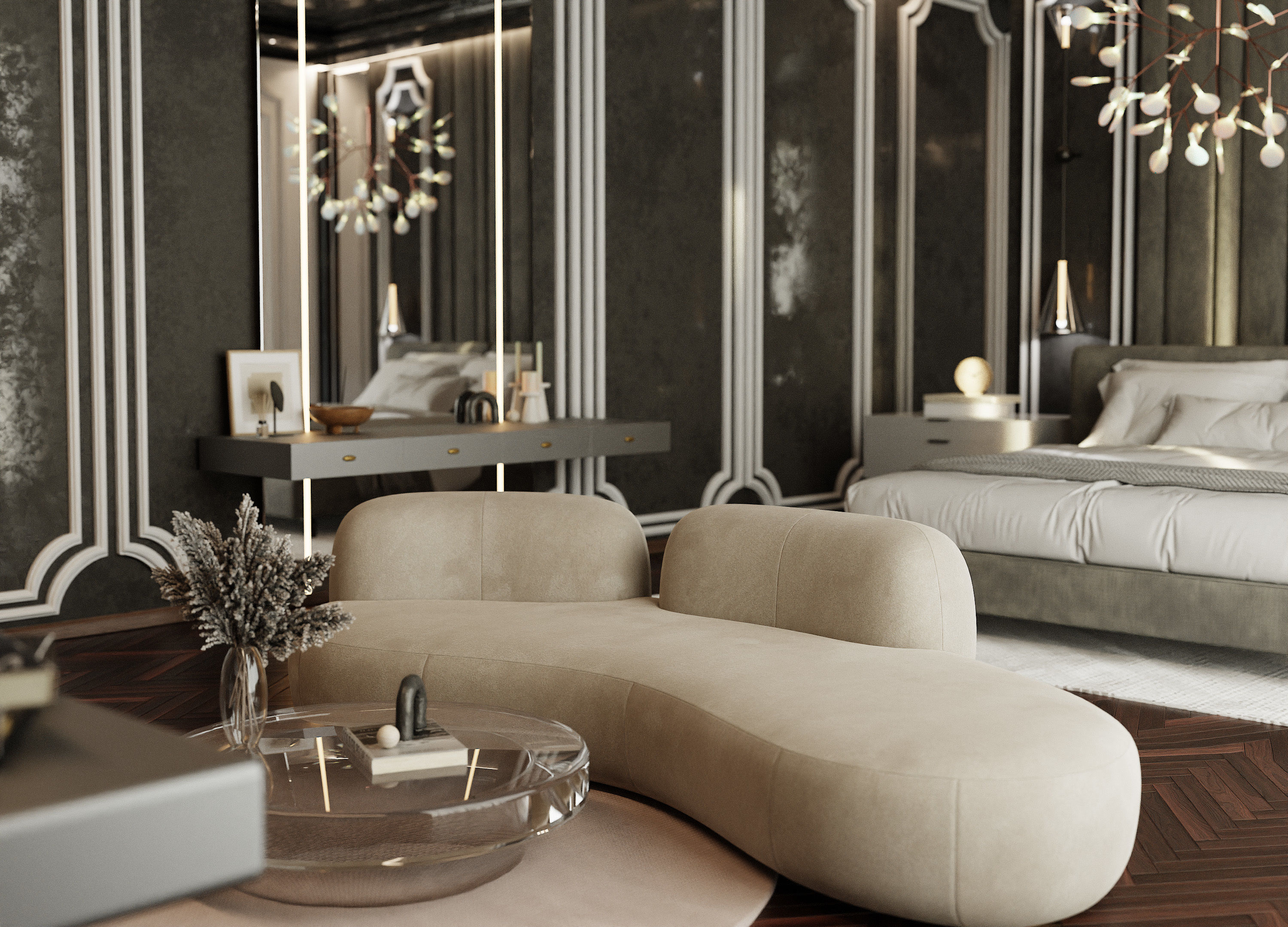 Photorealistic Interior Bedroom Scene In Native Blend File 3D model ...