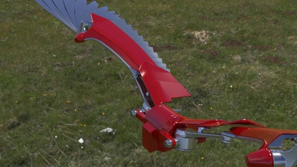 Animated Robot Wings 3D model animated rigged | CGTrader