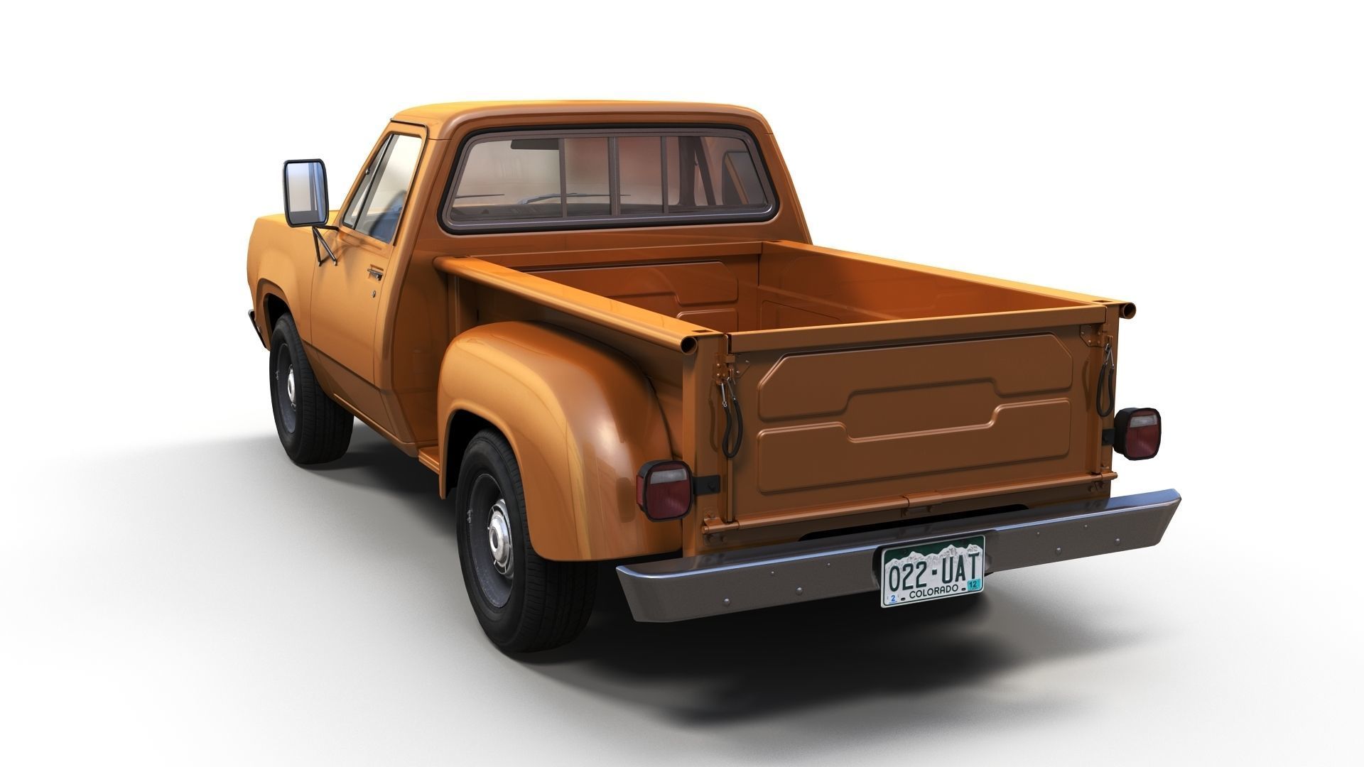3D model Dodge D100 utiline 1976 VR / AR / low-poly | CGTrader