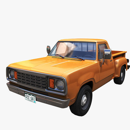 3D model Dodge D100 utiline 1976 VR / AR / low-poly | CGTrader
