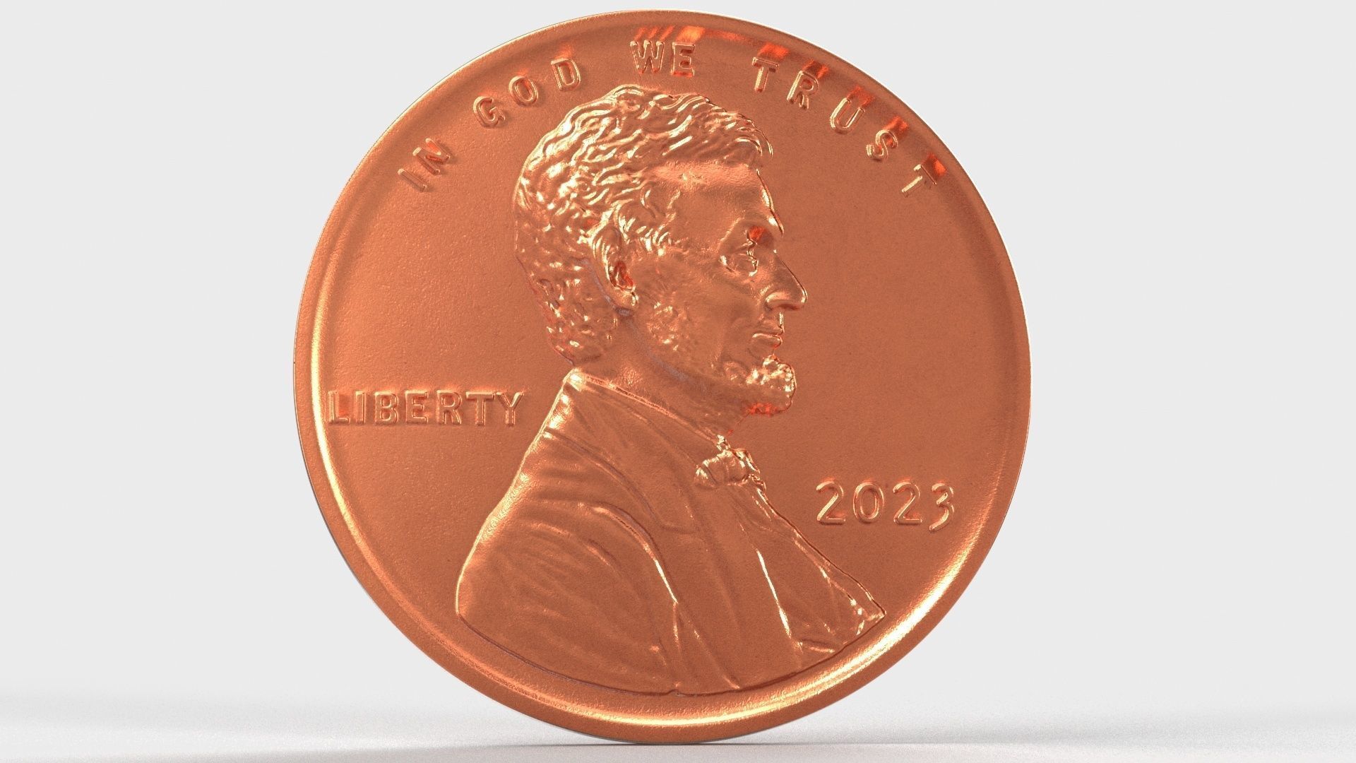 Lincoln Penny 2023 3D model | CGTrader