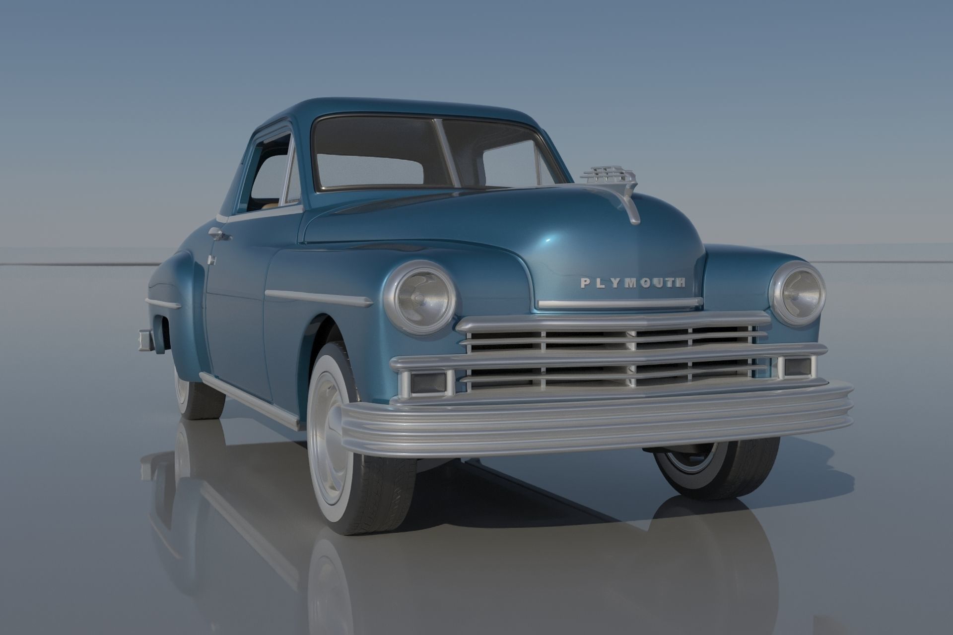 Plymouth Business Coupe 1949 3D model 3D printable | CGTrader
