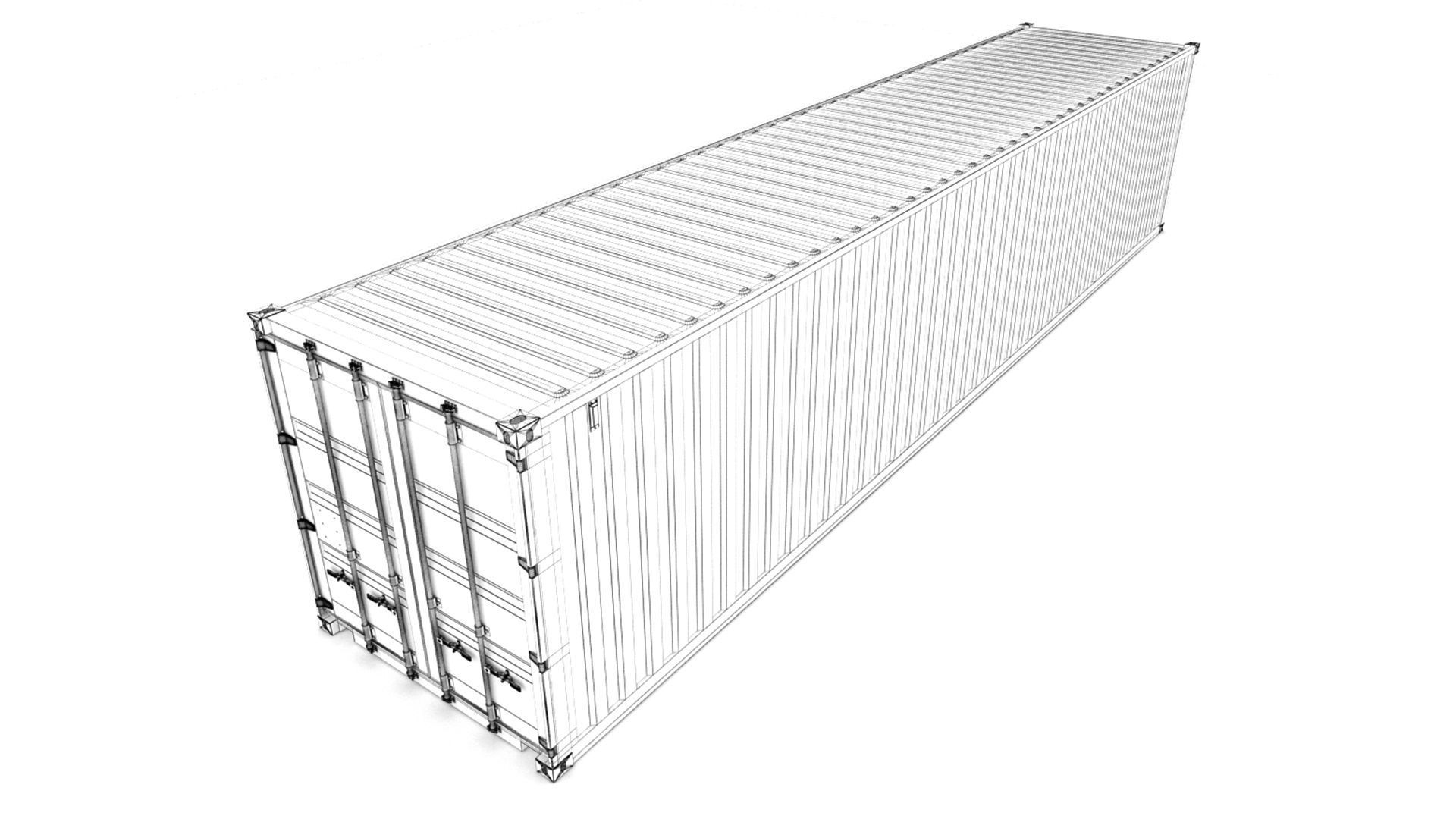 40 feet PIL standard shipping container 3D model | CGTrader