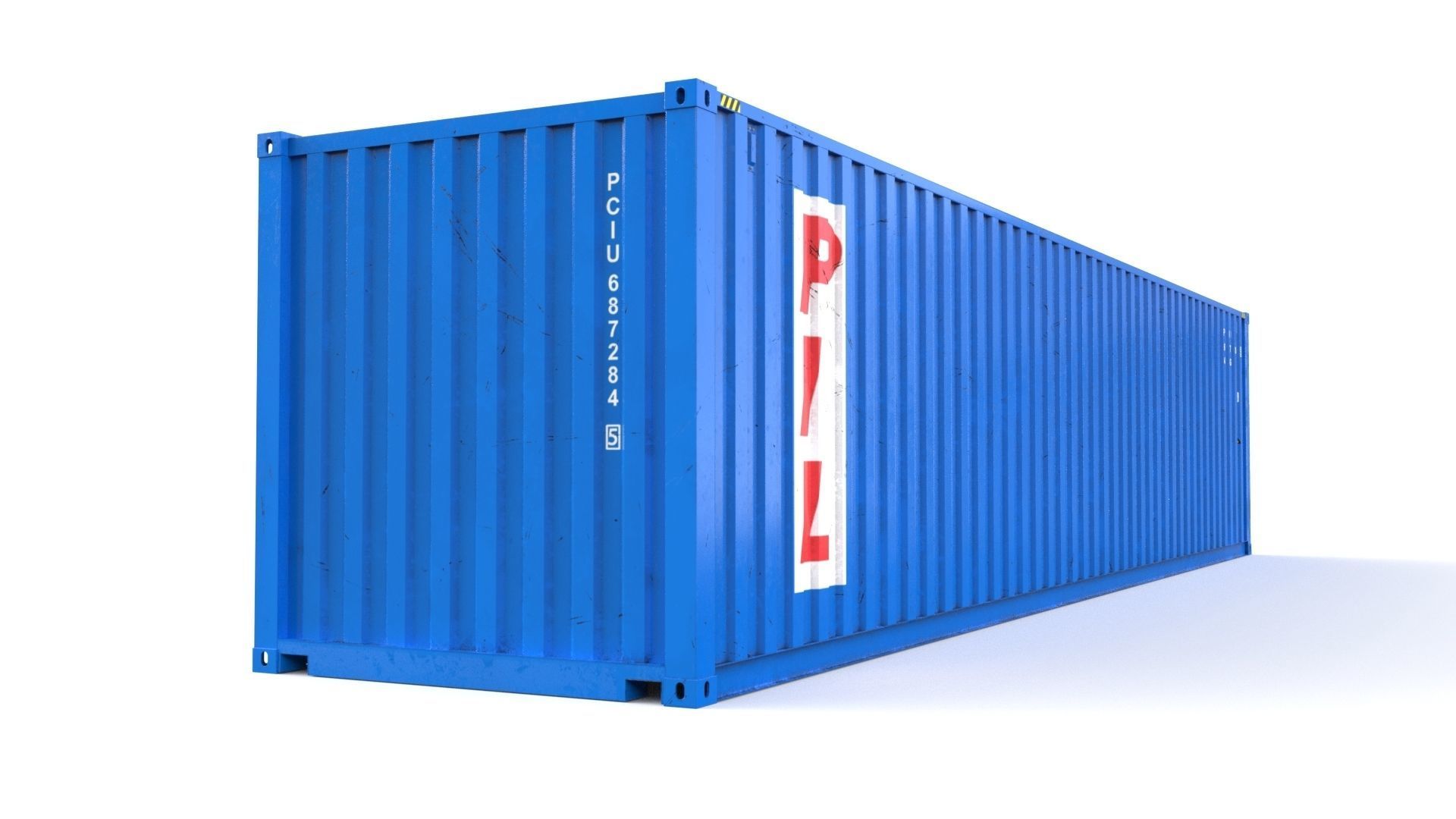 40 feet PIL standard shipping container 3D model | CGTrader