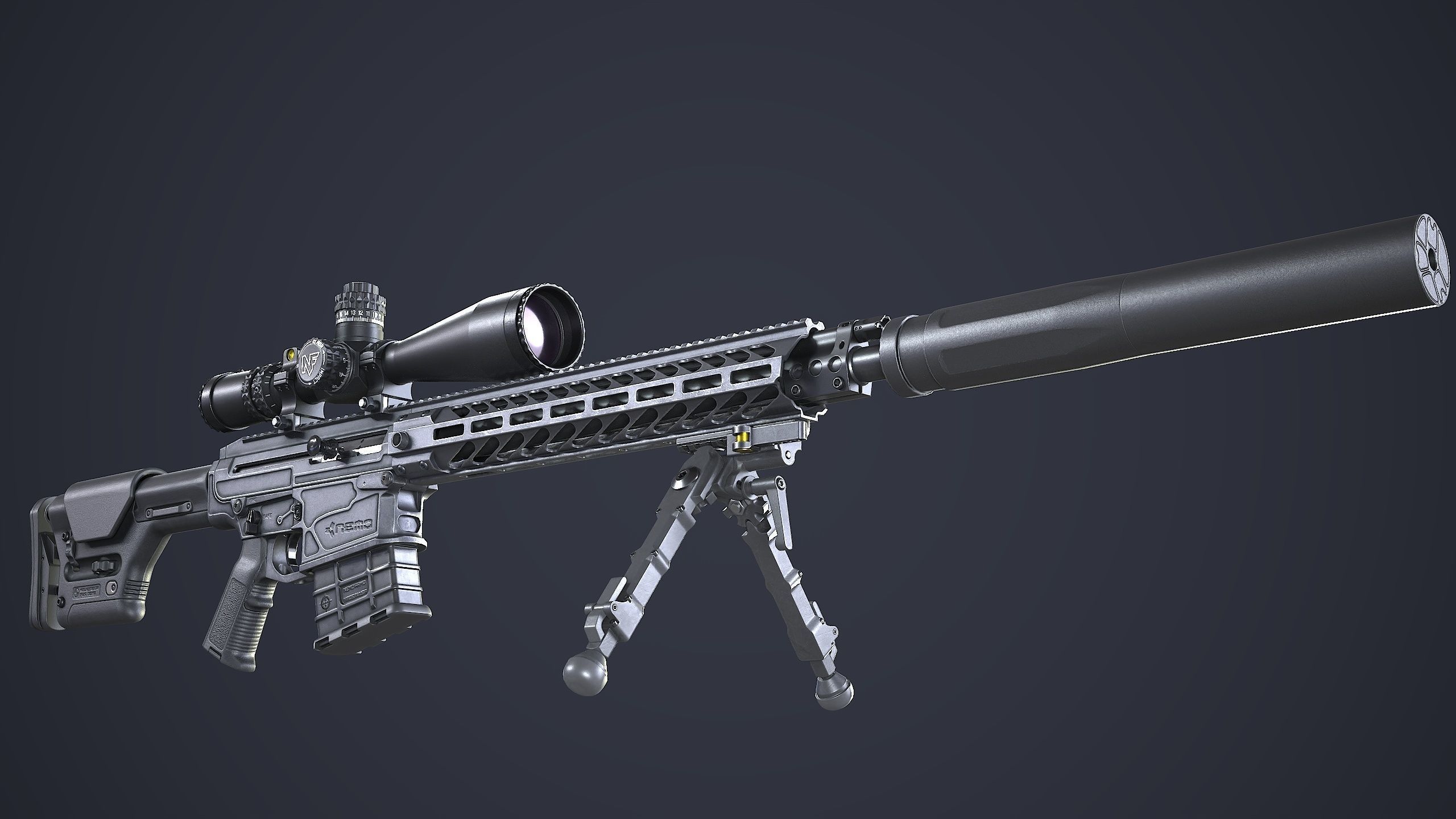 3D model Sniper Rifle OMEN 300 WIN MAG VR / AR / low-poly | CGTrader