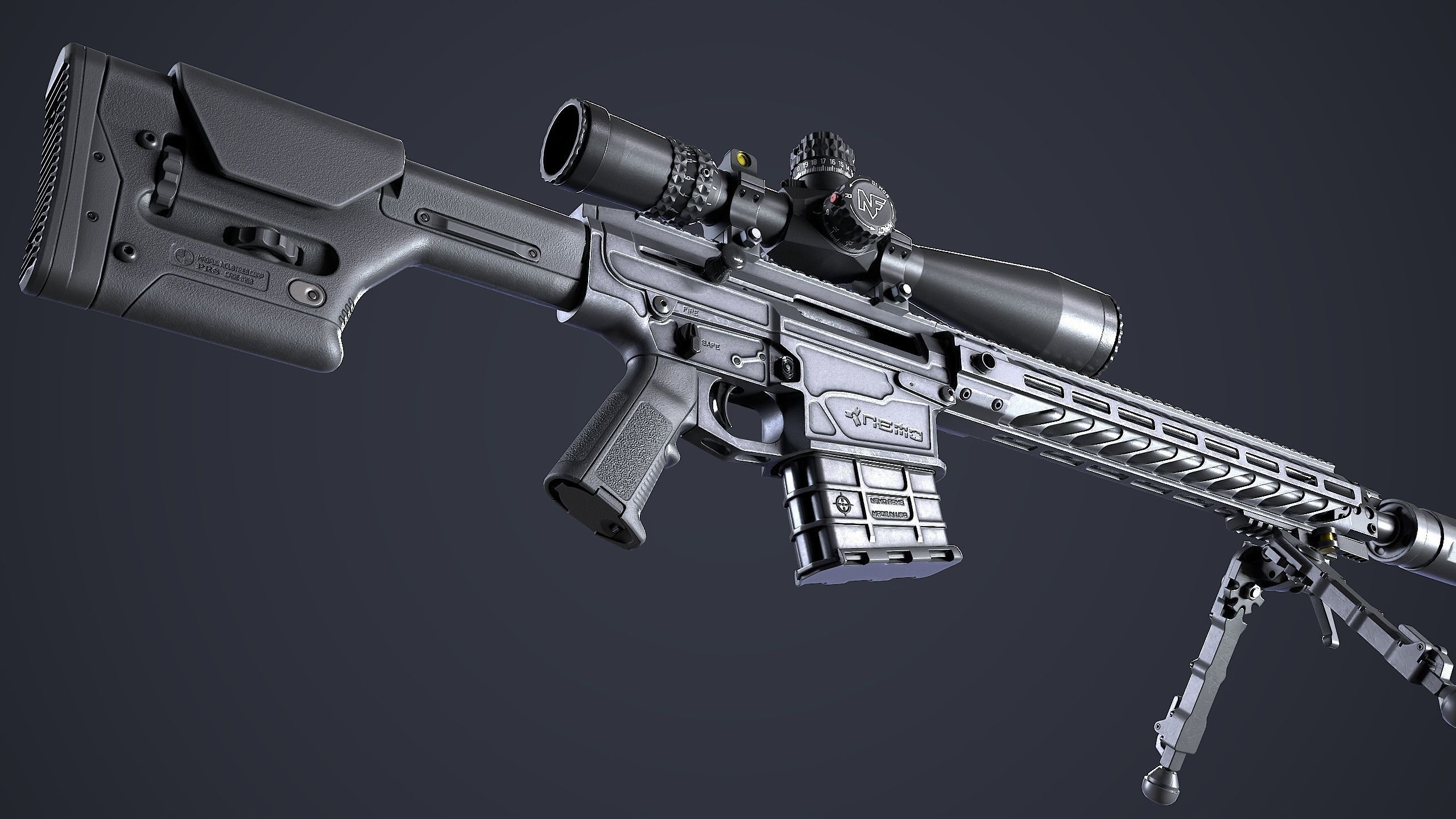 3D model Sniper Rifle OMEN 300 WIN MAG VR / AR / low-poly | CGTrader