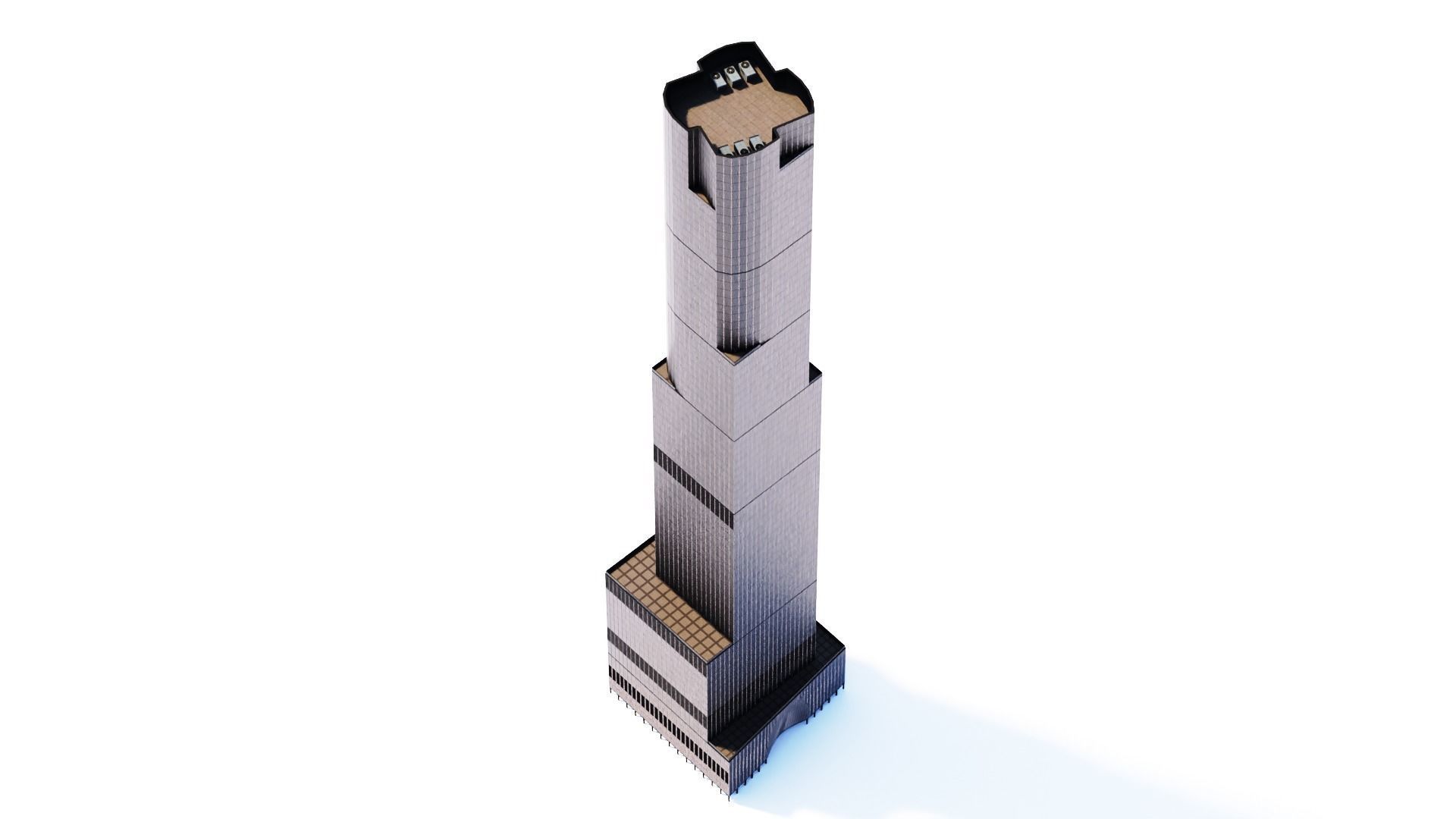 3D model 35 Hudson Yards Building VR / AR / low-poly | CGTrader