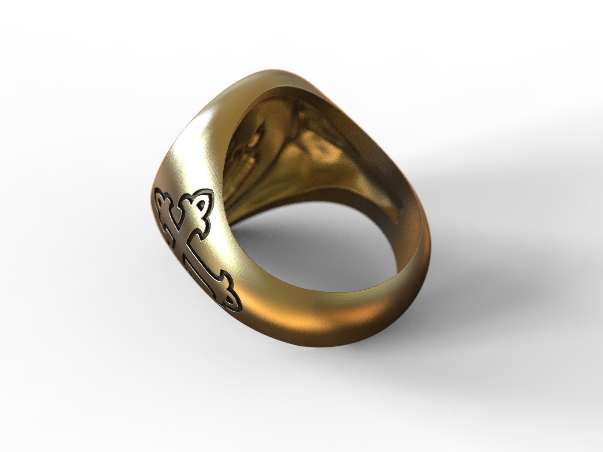 Sacred Heart of Jesus Ring - Anillo Sagrado Corazon de Jesus 3D model ...