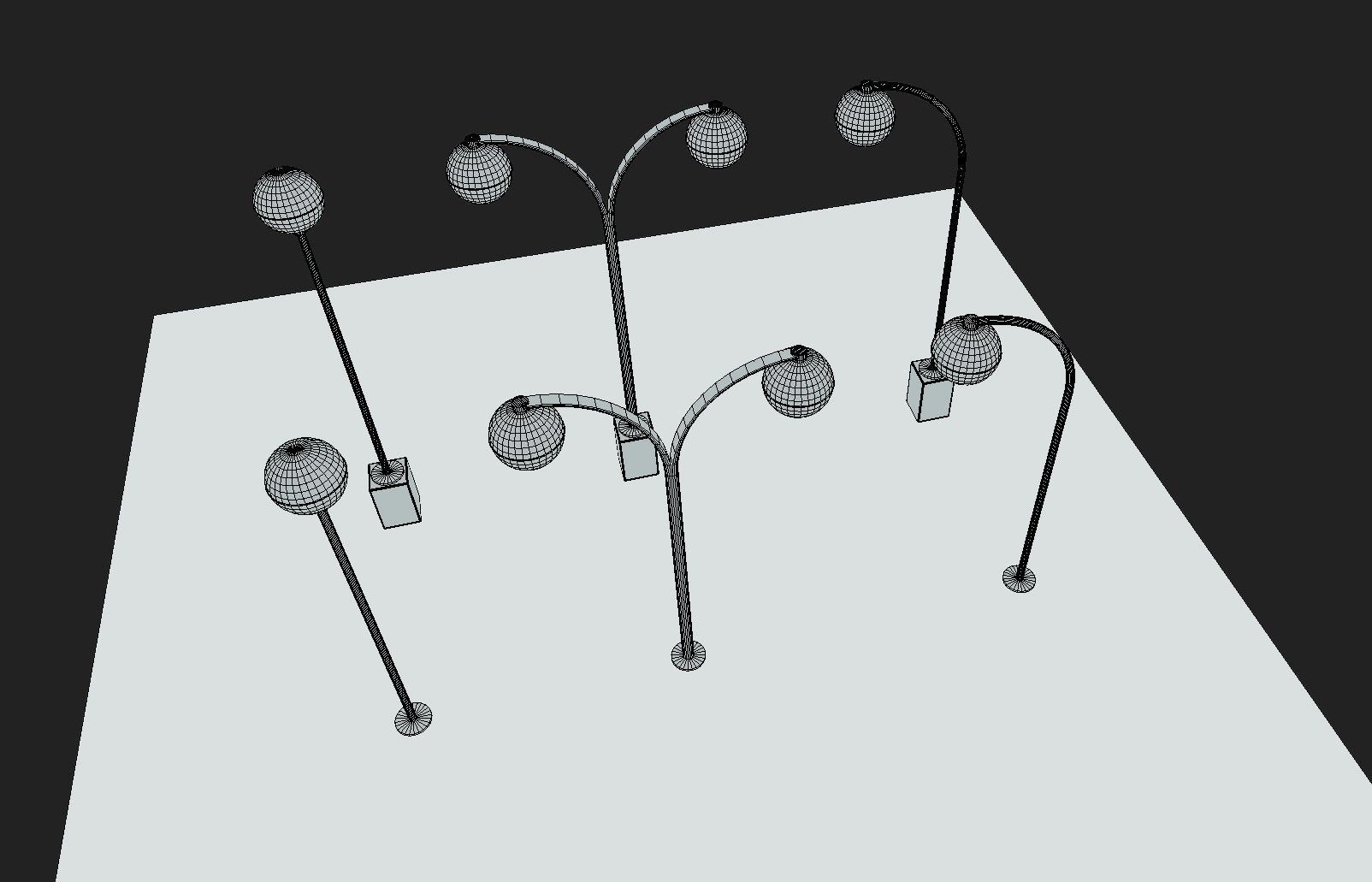 3D model Light Poles VR / AR / low-poly | CGTrader