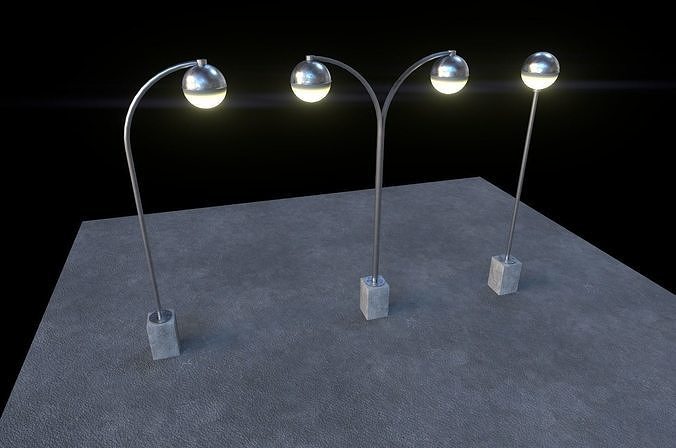 3D model Light Poles VR / AR / low-poly | CGTrader