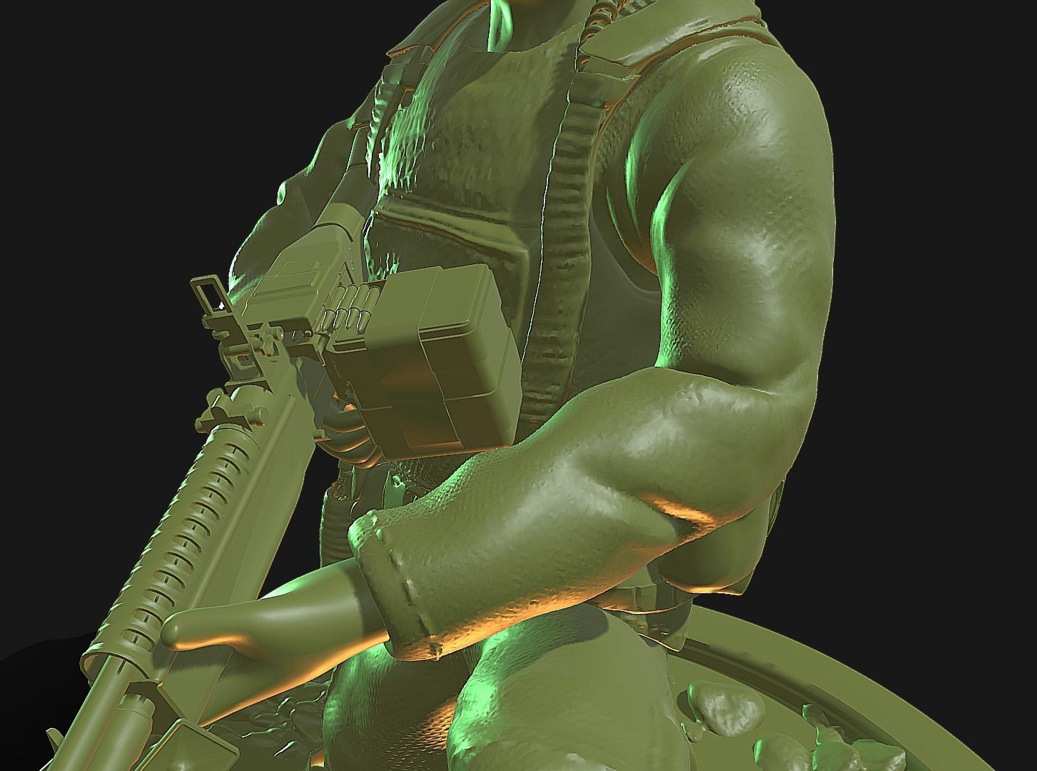 75th Ranger Crouching - US Army 3D model 3D printable | CGTrader