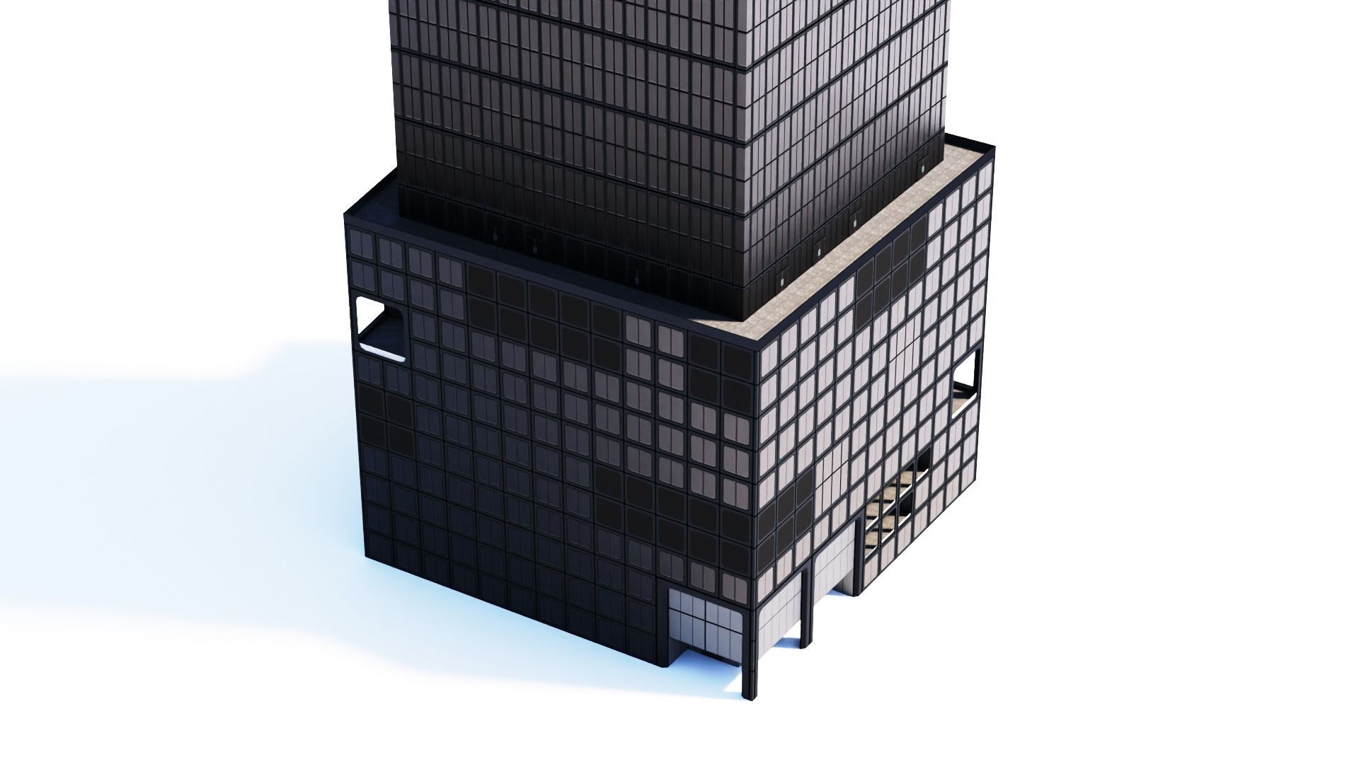3D model 55 Hudson Yards Building VR / AR / low-poly | CGTrader