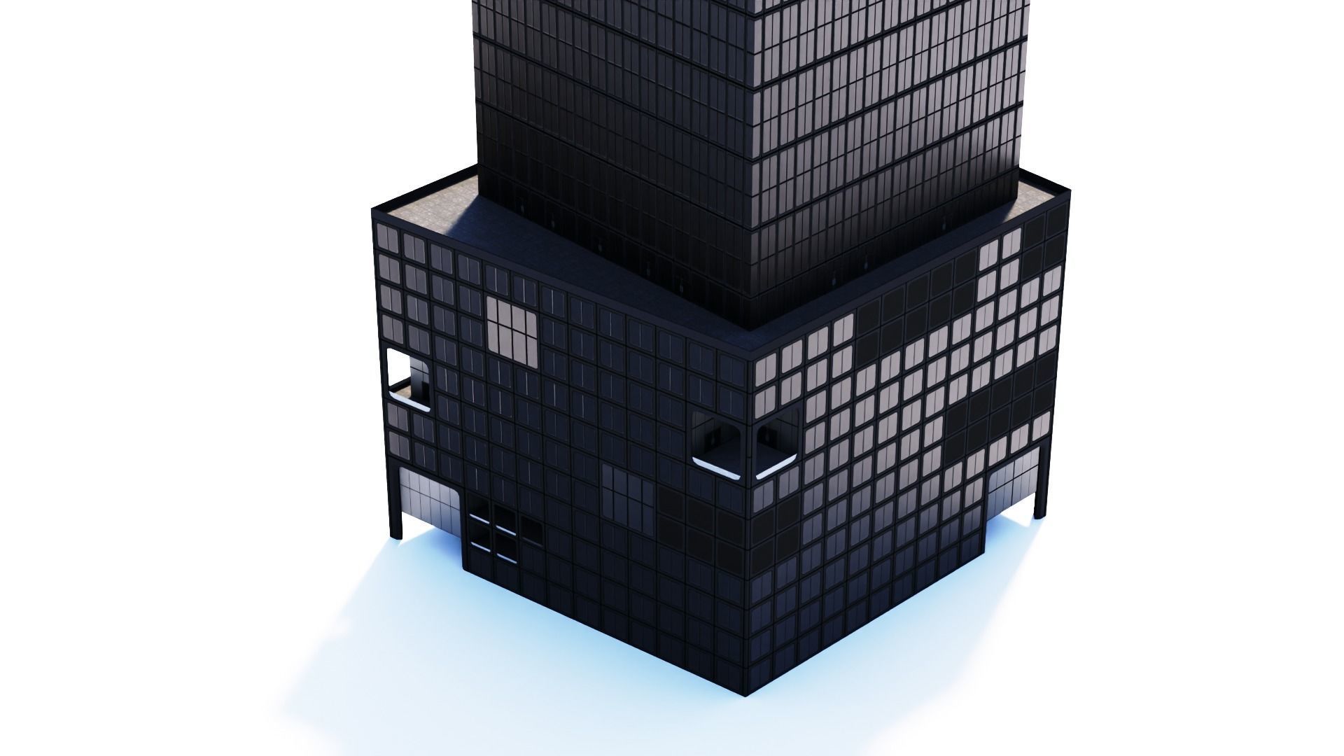 3D model 55 Hudson Yards Building VR / AR / low-poly | CGTrader