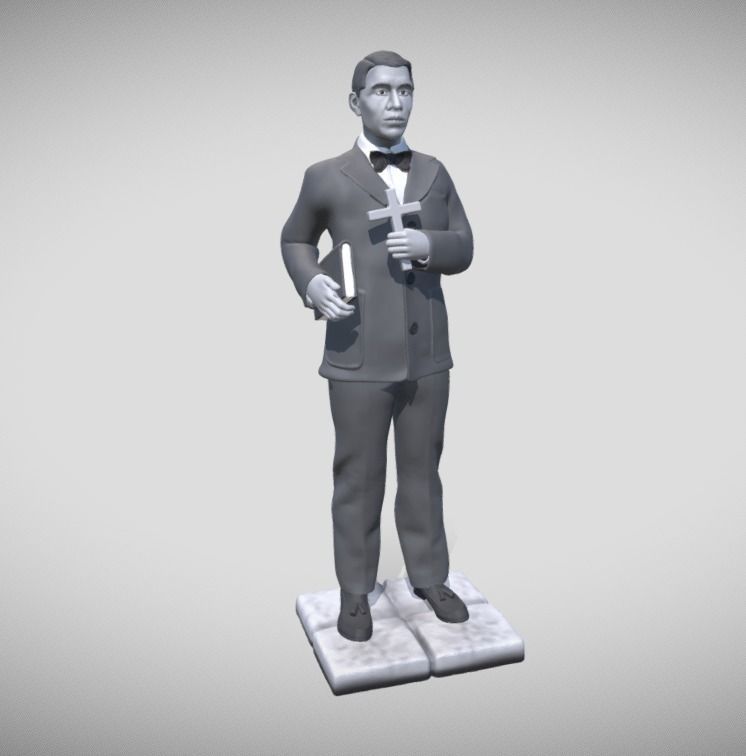 Blessed Ceferino Namuncura Figure for 3D printing 3D model 3D printable ...