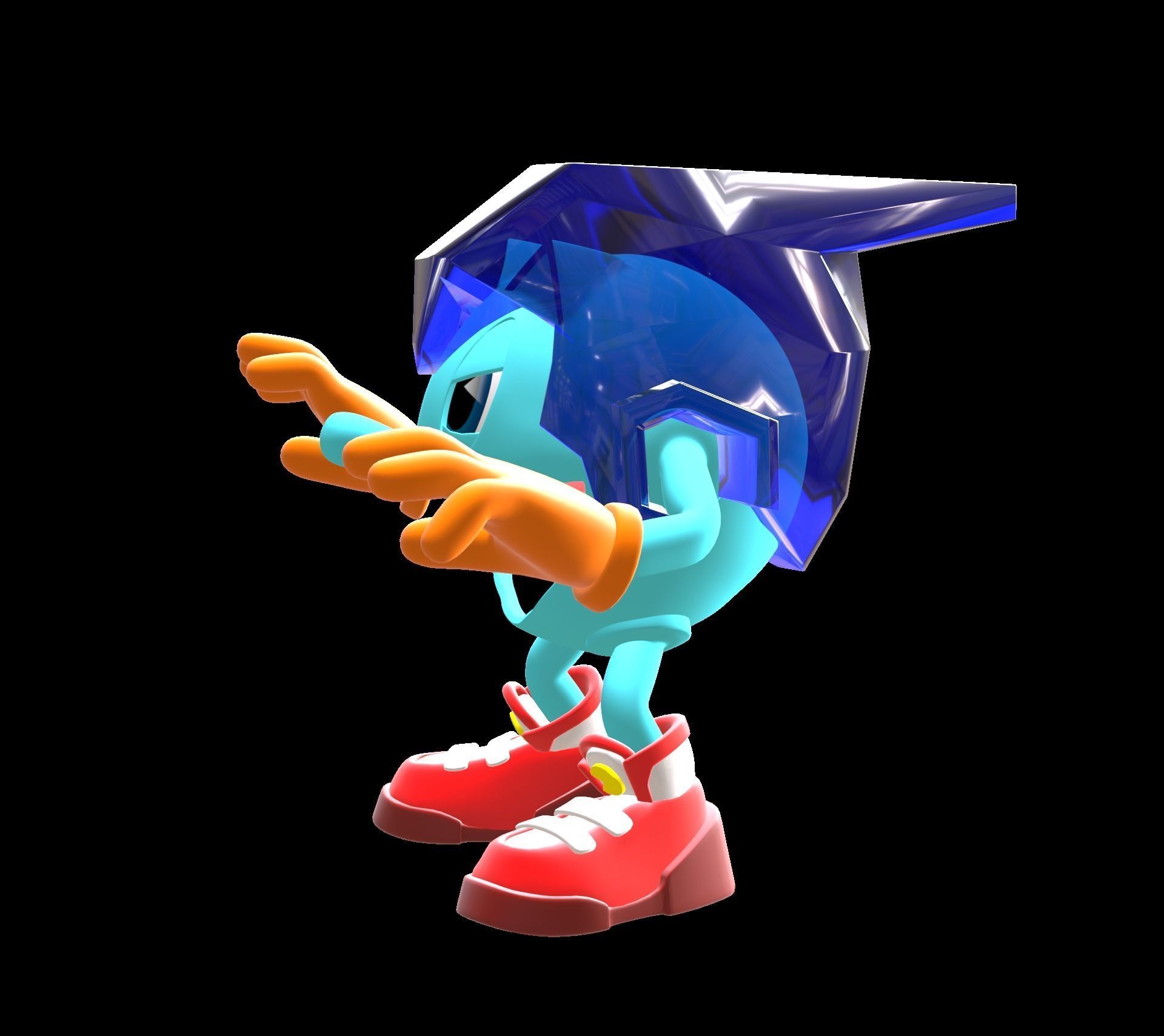 3D model Ice Pacman VR / AR / low-poly | CGTrader