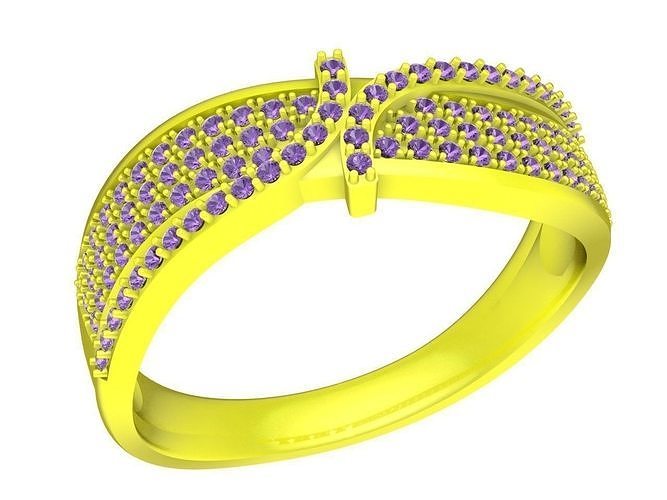 vietnamese fashion diamond women ring 4503 3D model 3D printable | CGTrader