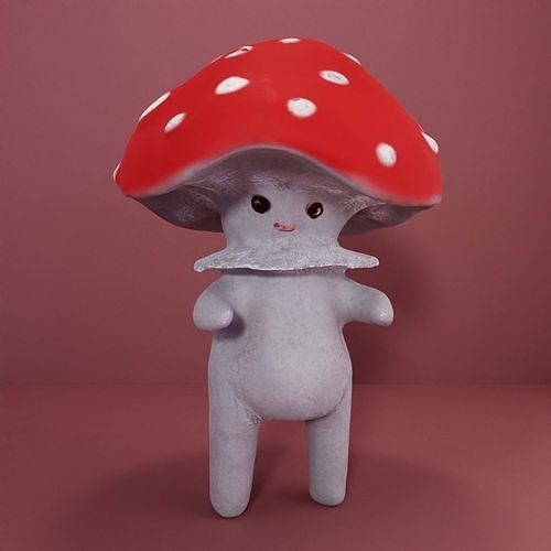 Enchanted Mushroom 3D model | CGTrader