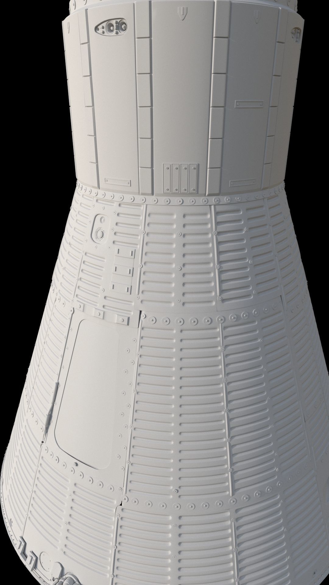 HIgh quality 3D model Mercury Friendship7 capsule 3D model | CGTrader