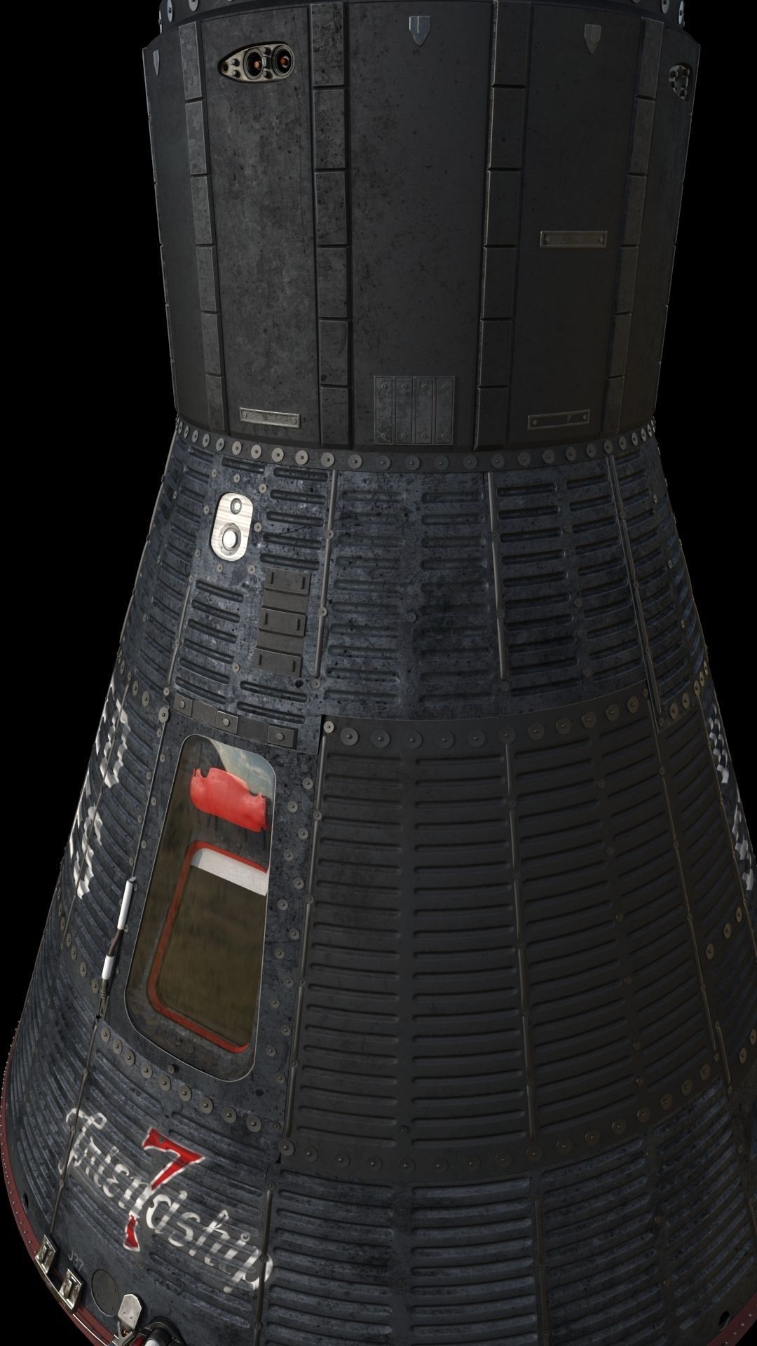 HIgh quality 3D model Mercury Friendship7 capsule 3D model | CGTrader
