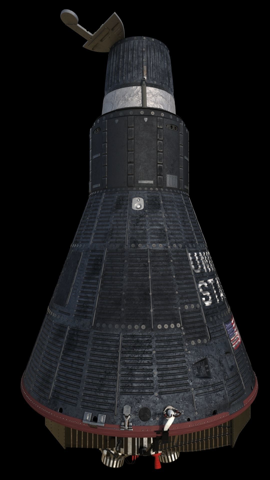 HIgh quality 3D model Mercury Friendship7 capsule 3D model | CGTrader