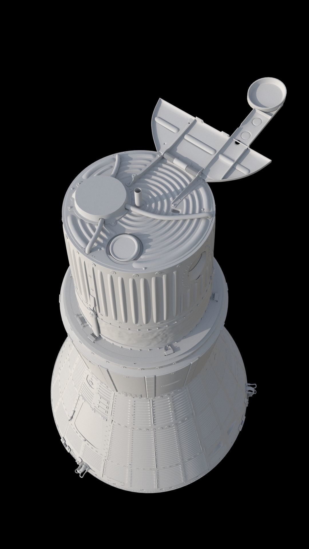 HIgh quality 3D model Mercury Friendship7 capsule 3D model | CGTrader