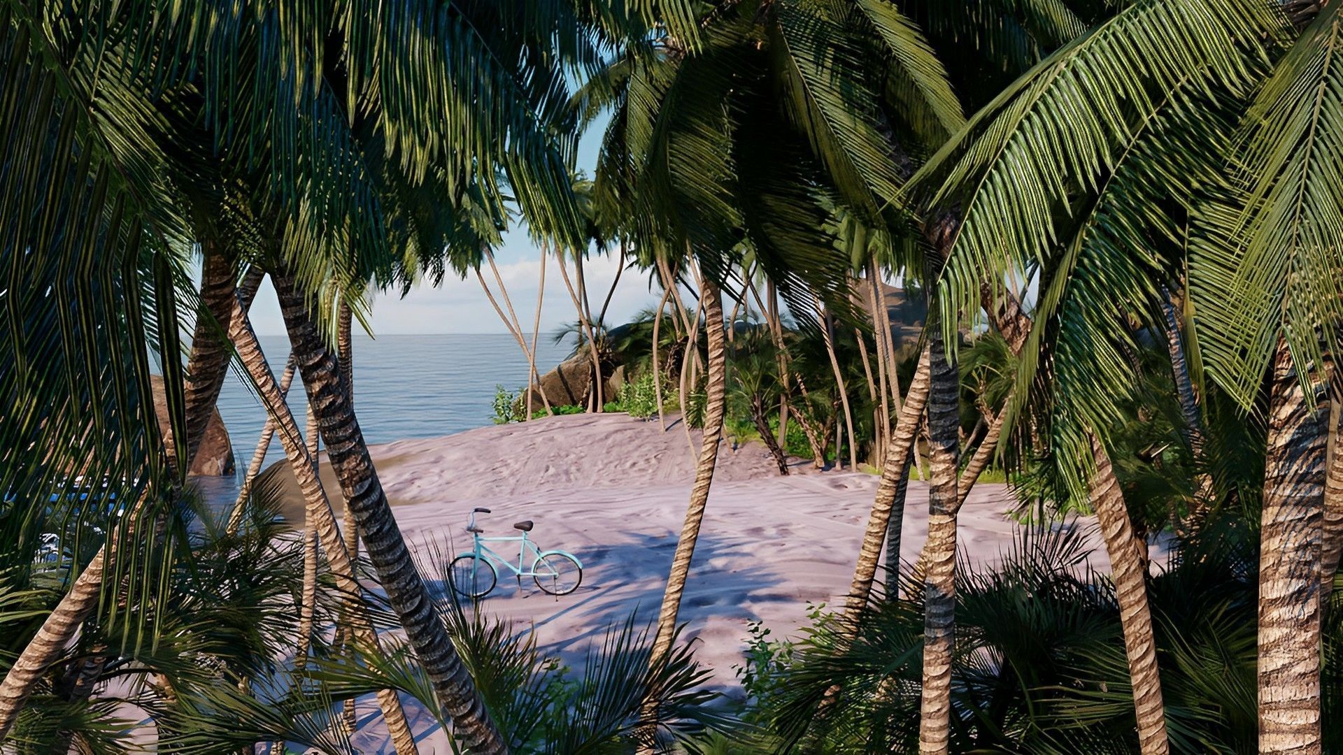 Beach Island With realistic textures 3D model | CGTrader