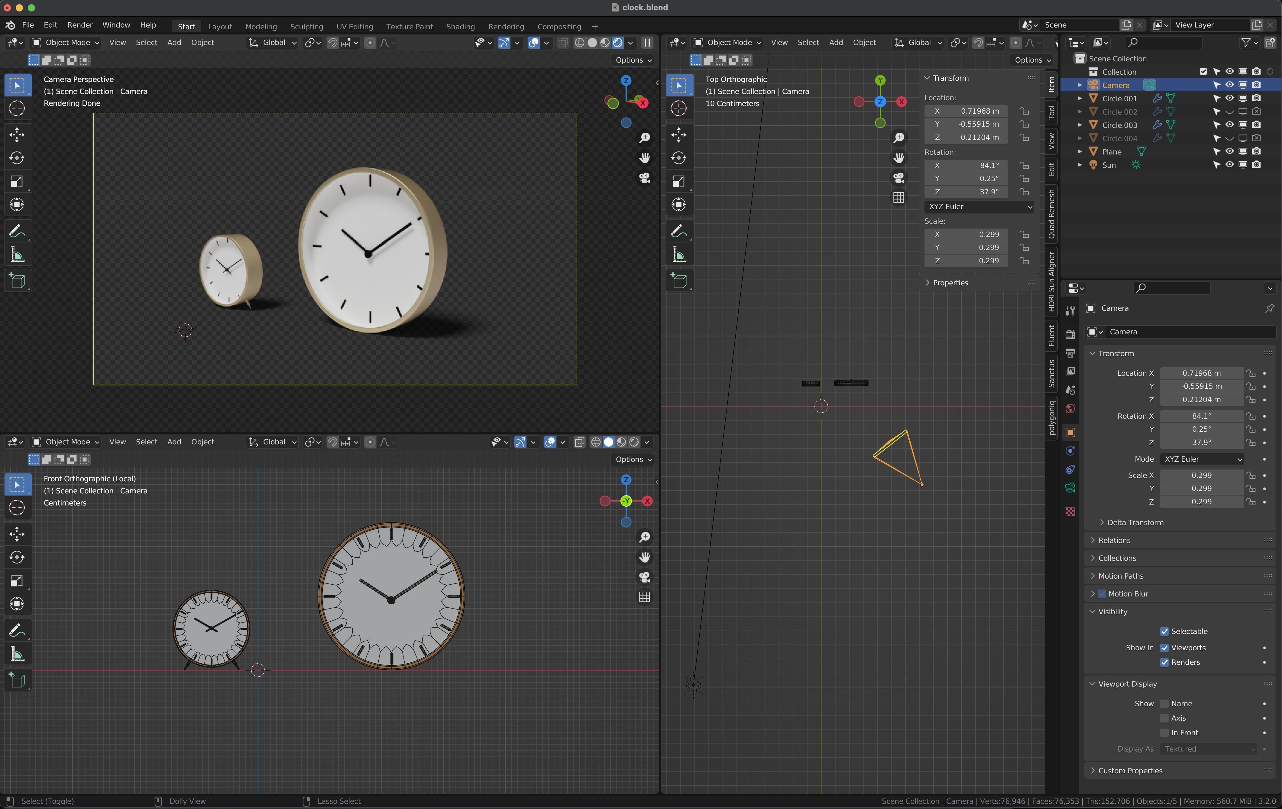 Realist 3D clock 3D model | CGTrader