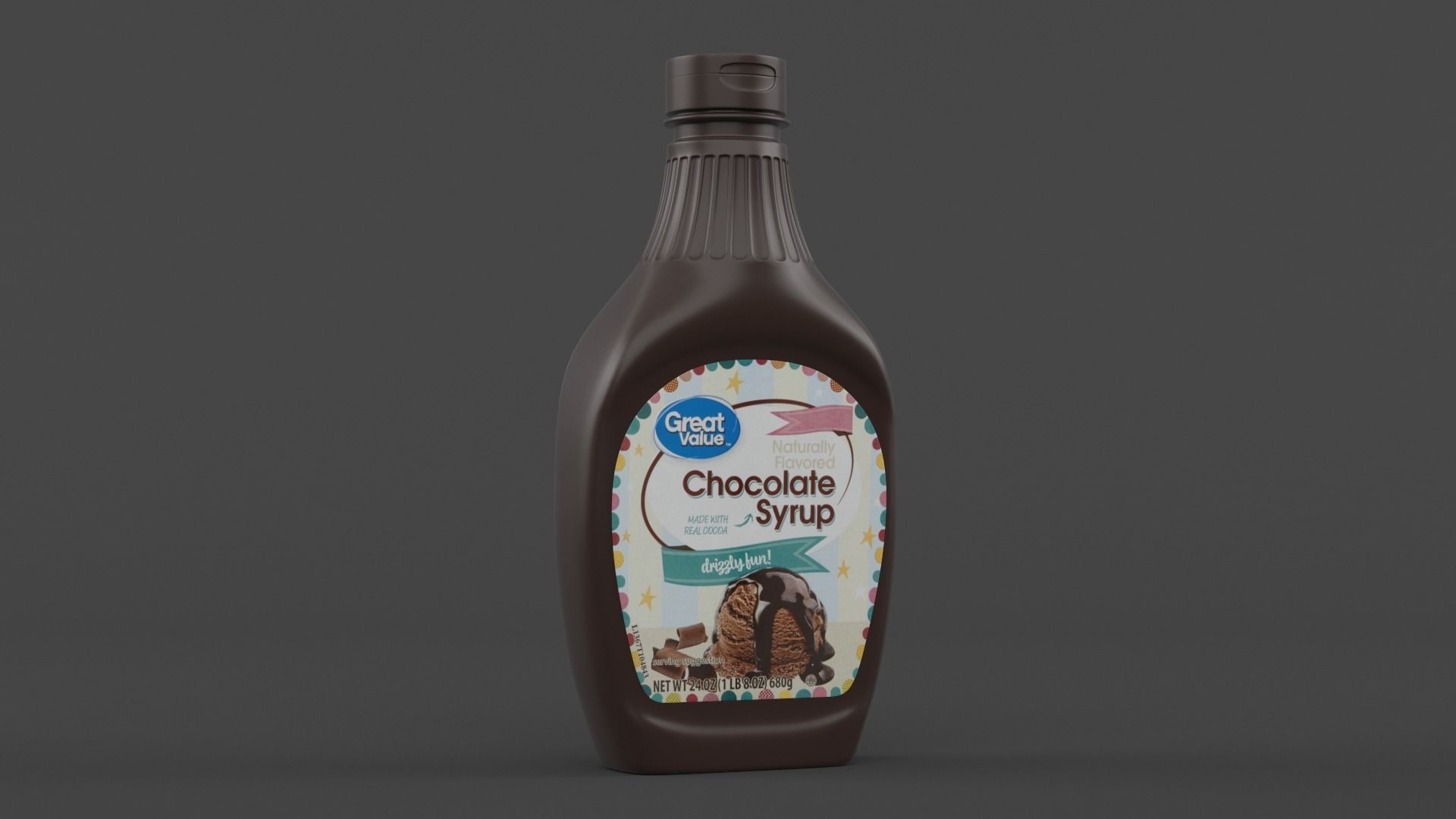 Chocolate Syrup 3D model | CGTrader