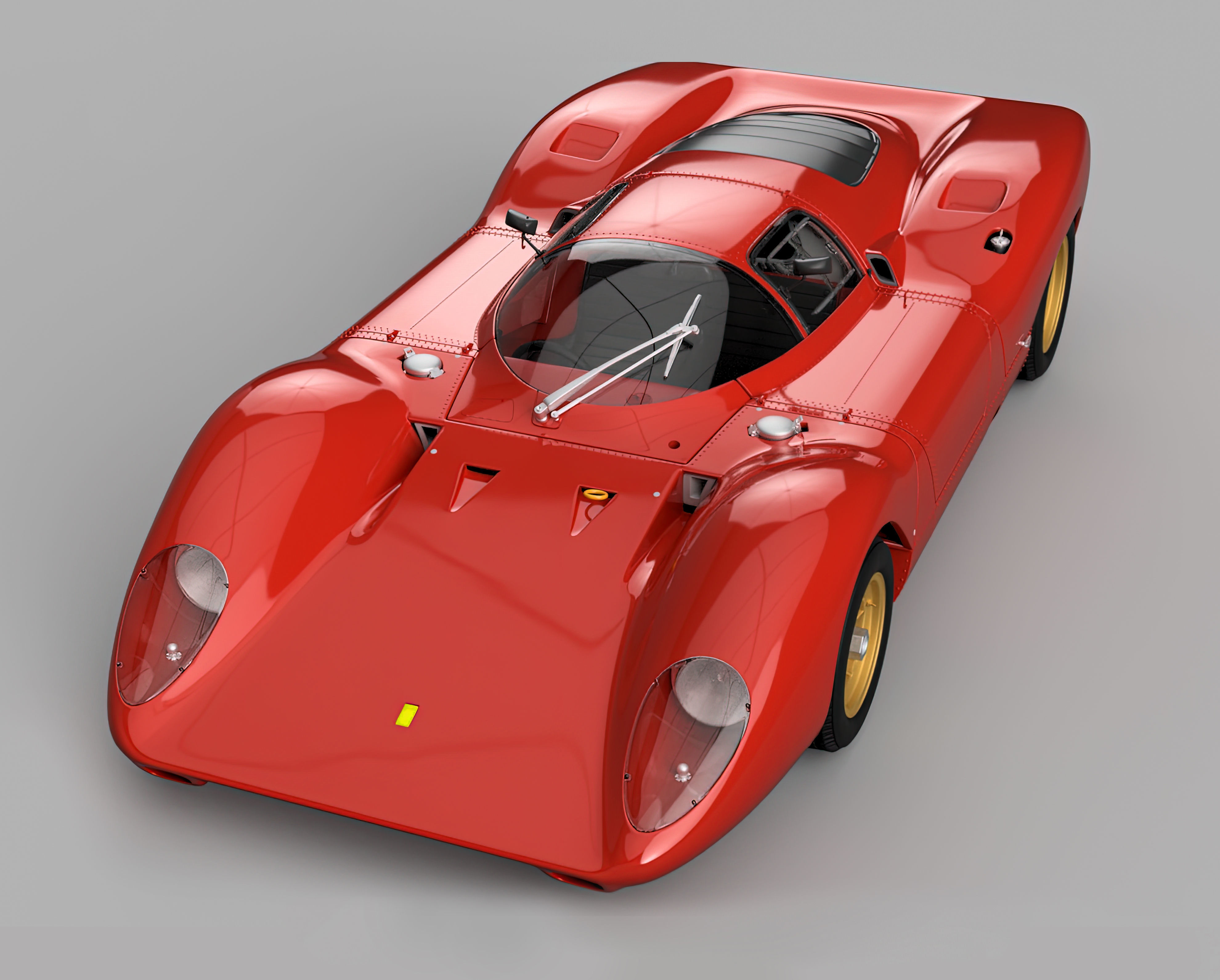 Ferrari 312P Berlinetta Modern - Car Kit 3D model 3D printable | CGTrader