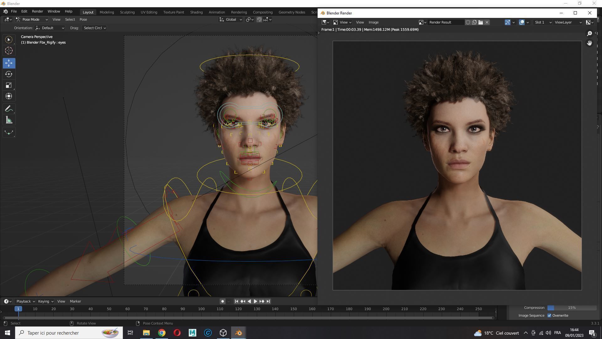 3D model Realistic African Woman afro VR / AR / low-poly | CGTrader