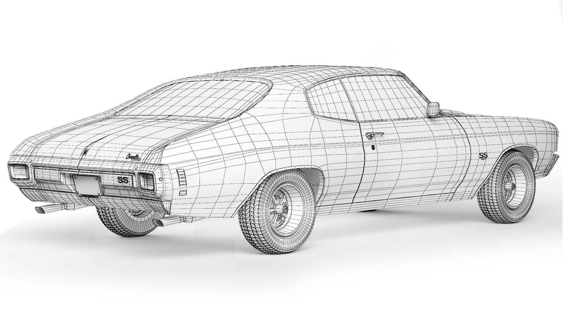 Chevrolet Chevelle SS 454 1970 3D model | CGTrader