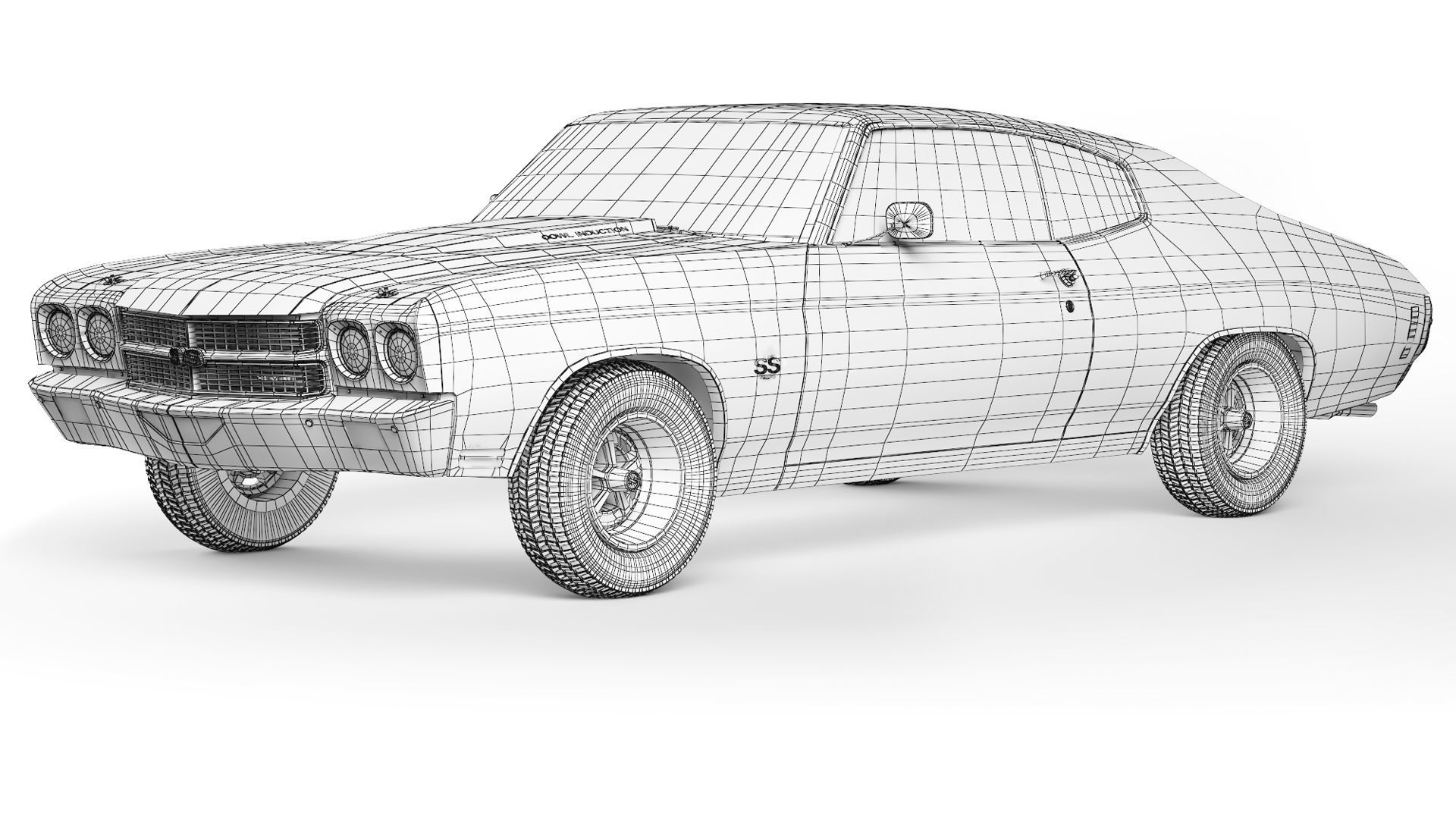 Chevrolet Chevelle SS 454 1970 3D model | CGTrader