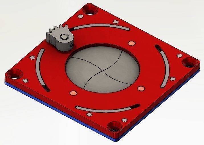 D20T3B4TY1-industrial mechanical shutter design CNC machining 3D model ...