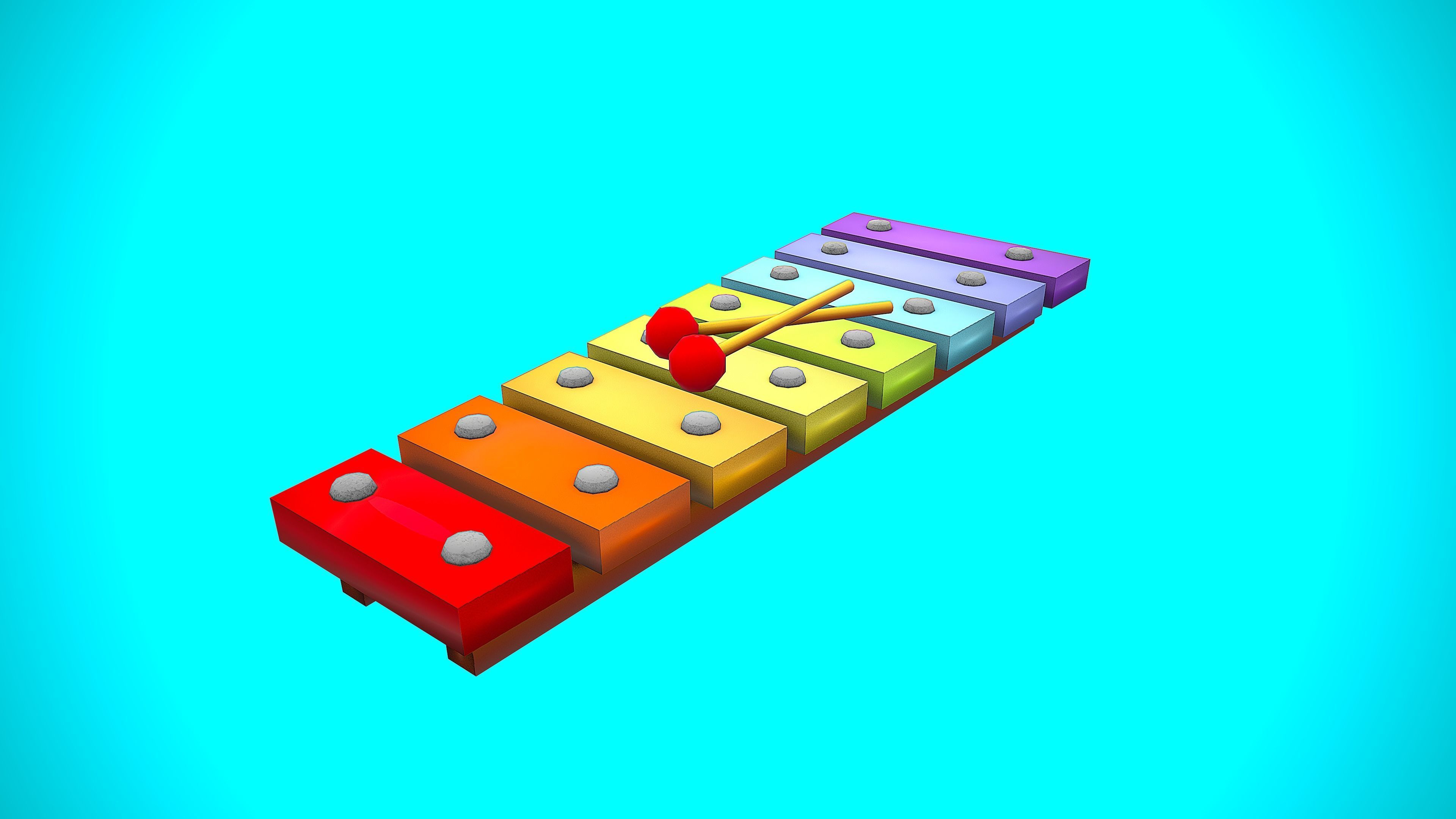 3D model XYLOPHONE CARTOON STYLIZED VR / AR / low-poly | CGTrader