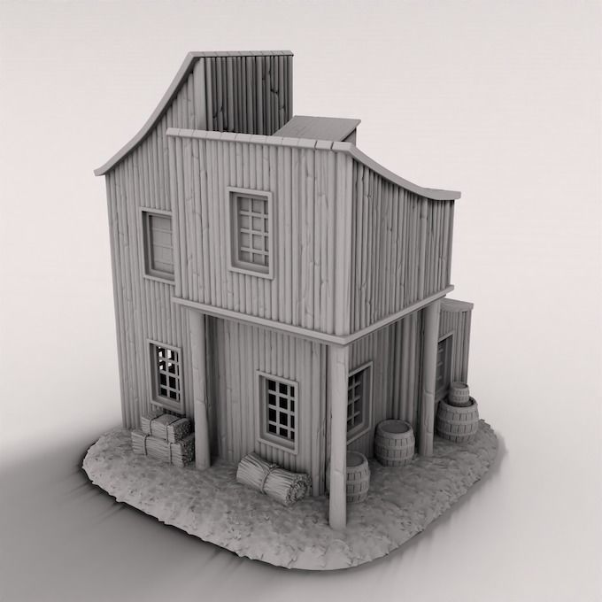 medieval house 3D model 3D printable | CGTrader
