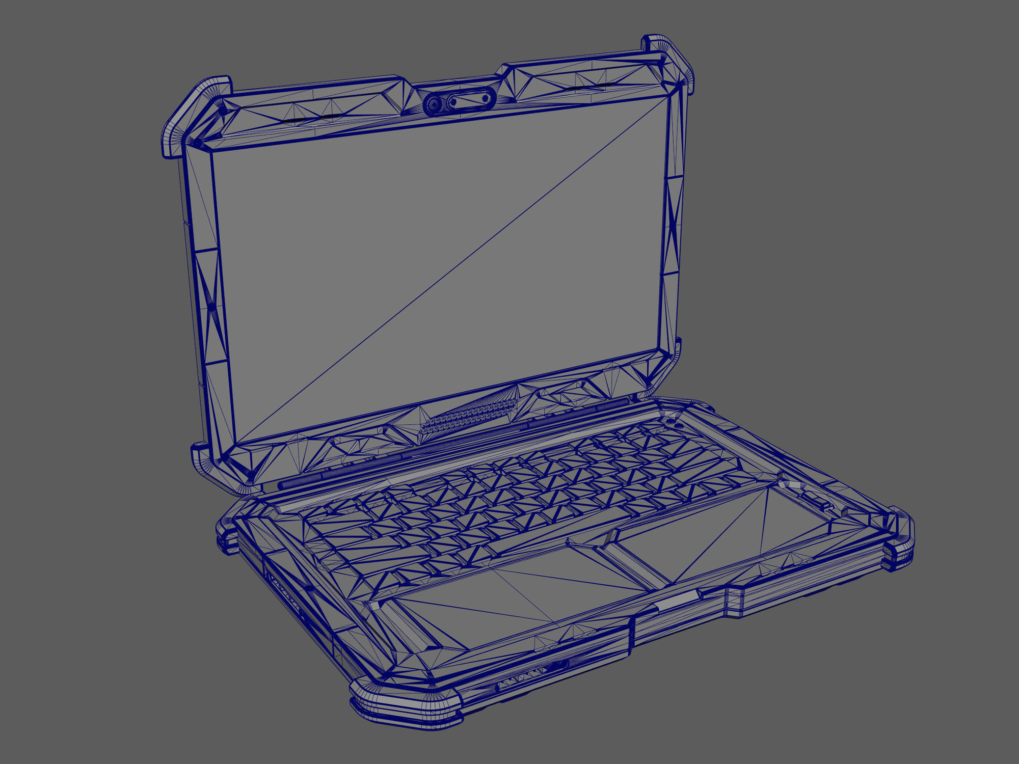 Cyber Scifi Laptop 3D model | CGTrader