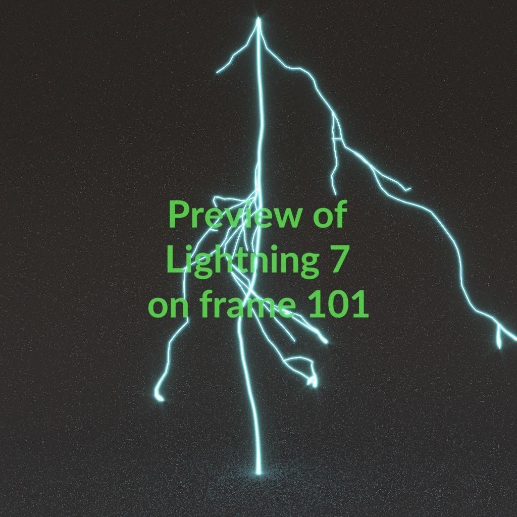 3D model Animated Lightning v7 VR / AR / low-poly | CGTrader