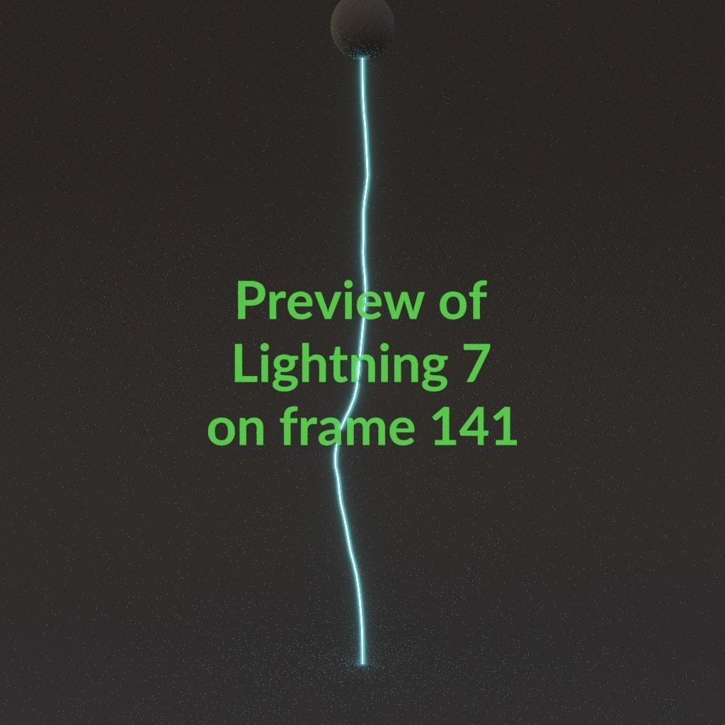 3D model Animated Lightning v7 VR / AR / low-poly | CGTrader