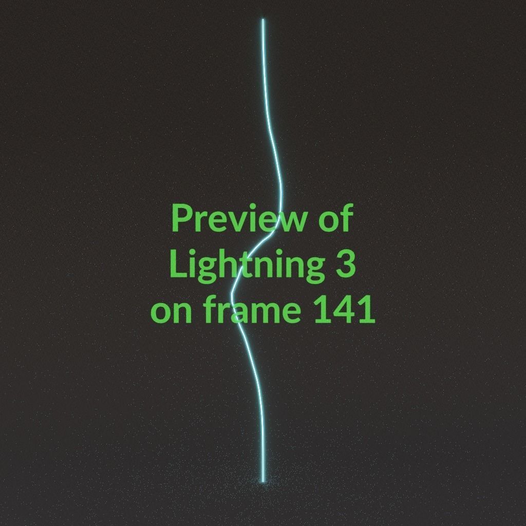 3D model Animated Lightning v3 VR / AR / low-poly | CGTrader