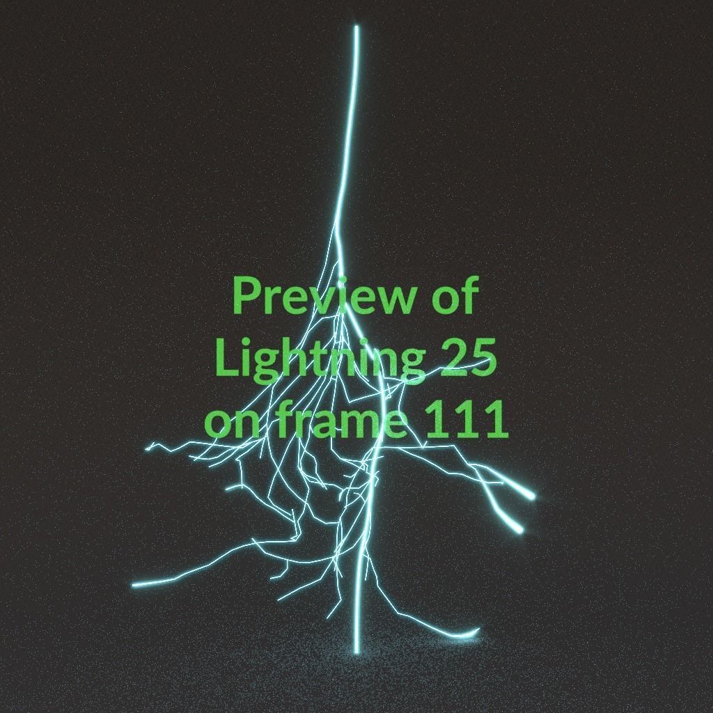 3D model Animated Lightning v25 VR / AR / low-poly | CGTrader