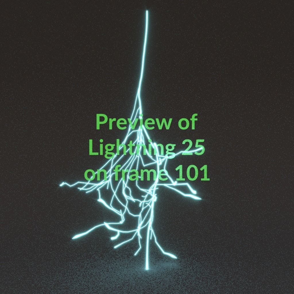 3D model Animated Lightning v25 VR / AR / low-poly | CGTrader