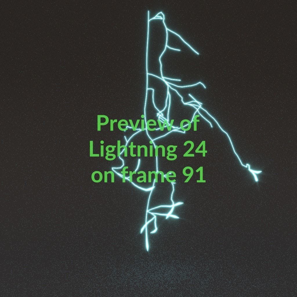 3D model Animated Lightning v24 VR / AR / low-poly | CGTrader